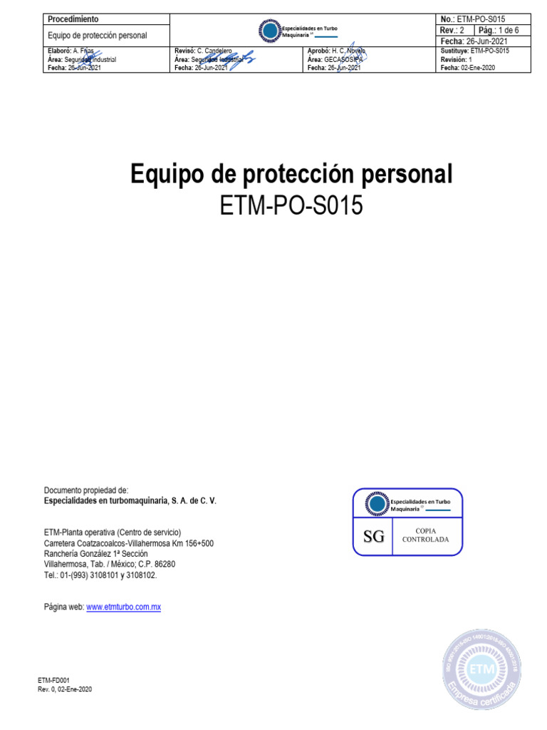 Operativos - ETM PO S015 | PDF