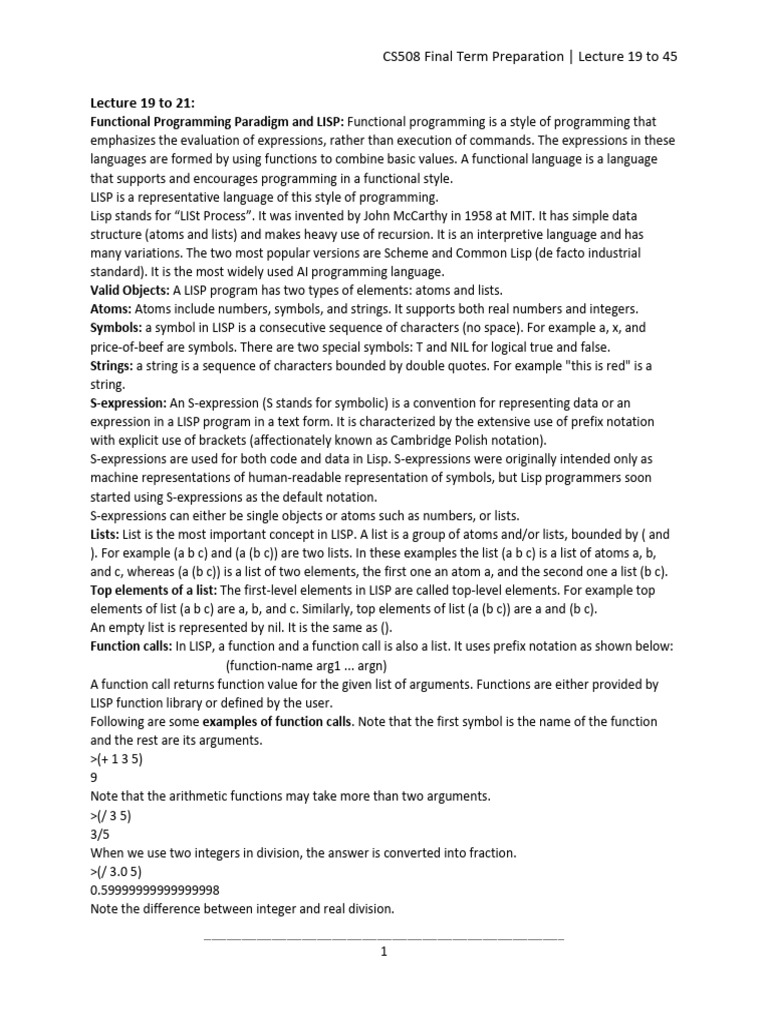 CS508 Final Term Lecture 19 To 45 | PDF | Pointer (Computer Programming) | C Sharp (Programming ...