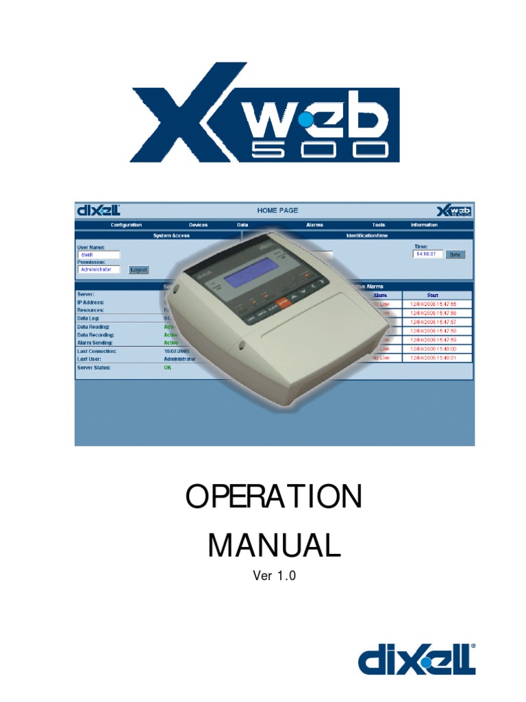 Dixell Xweb 500 | PDF | Email | Ip Address