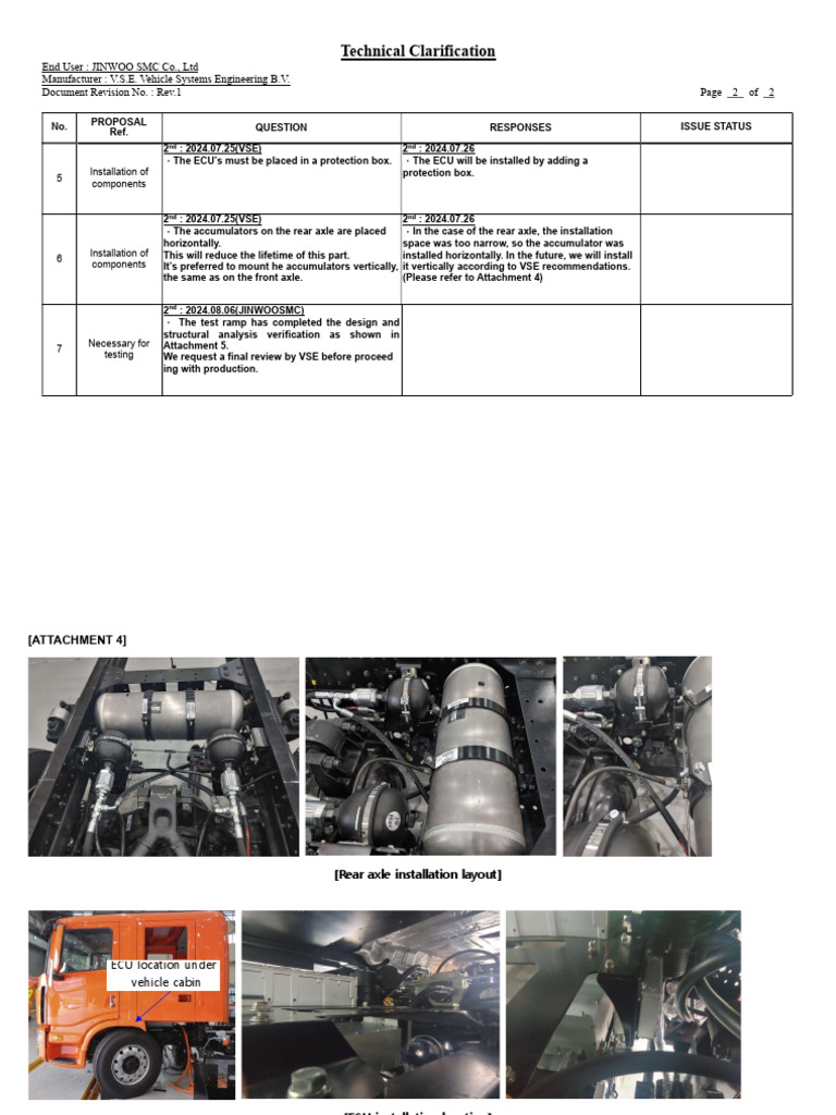 (VSE) Technical Clarification Sheet - Rev 1 | PDF | Vehicles