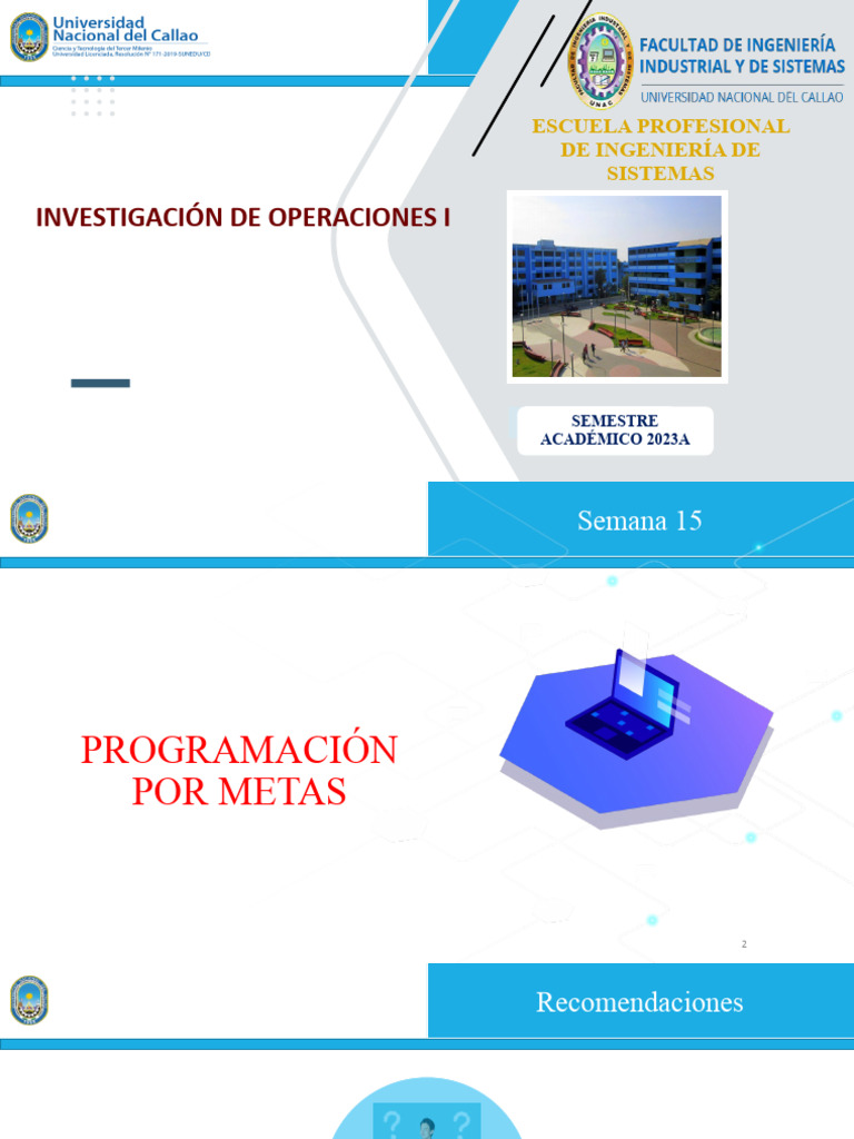 Semana 15 Programacion Por Metas | PDF | Programación lineal
