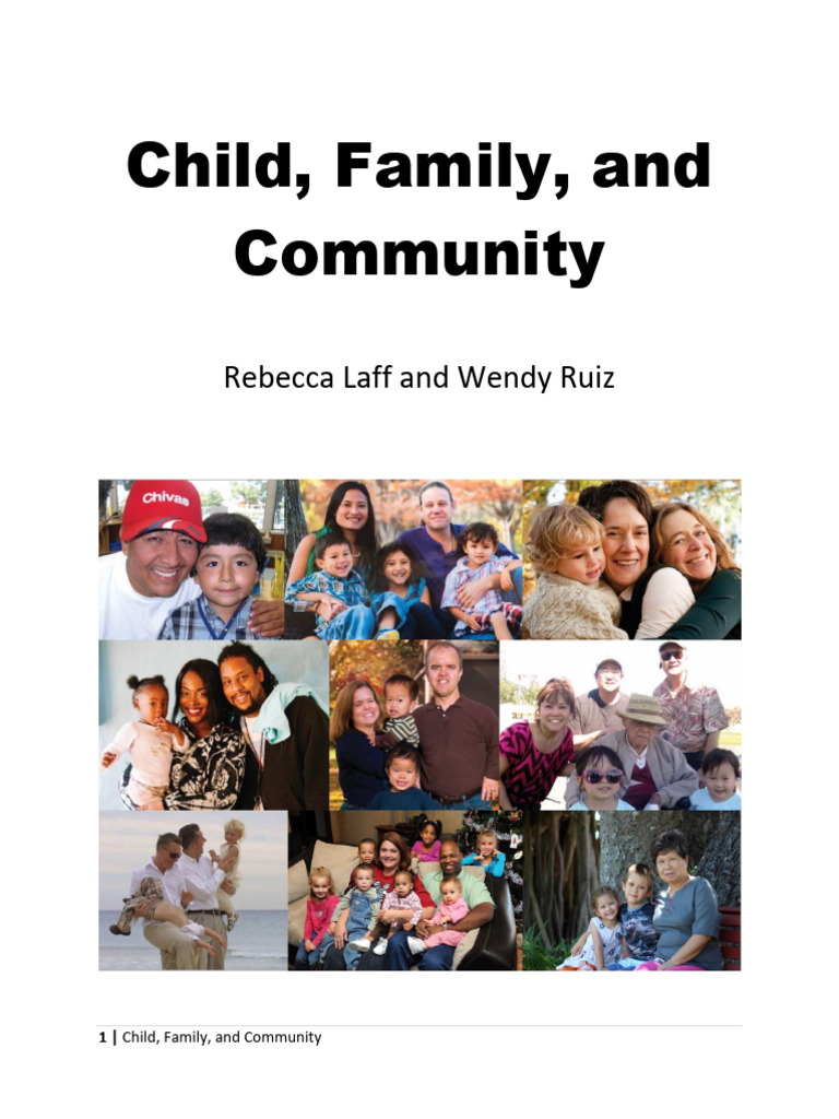 Child, Family, and Community OER book | PDF | Family | Socialization