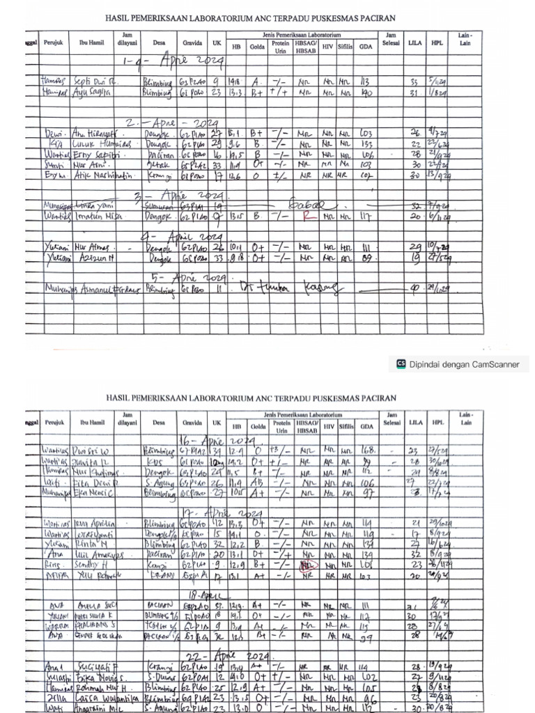 Data Dukung Registrasi Ibu Hamil Tribulan II | PDF Data Dukung Registrasi Ibu Hamil Tribulan II | PDF