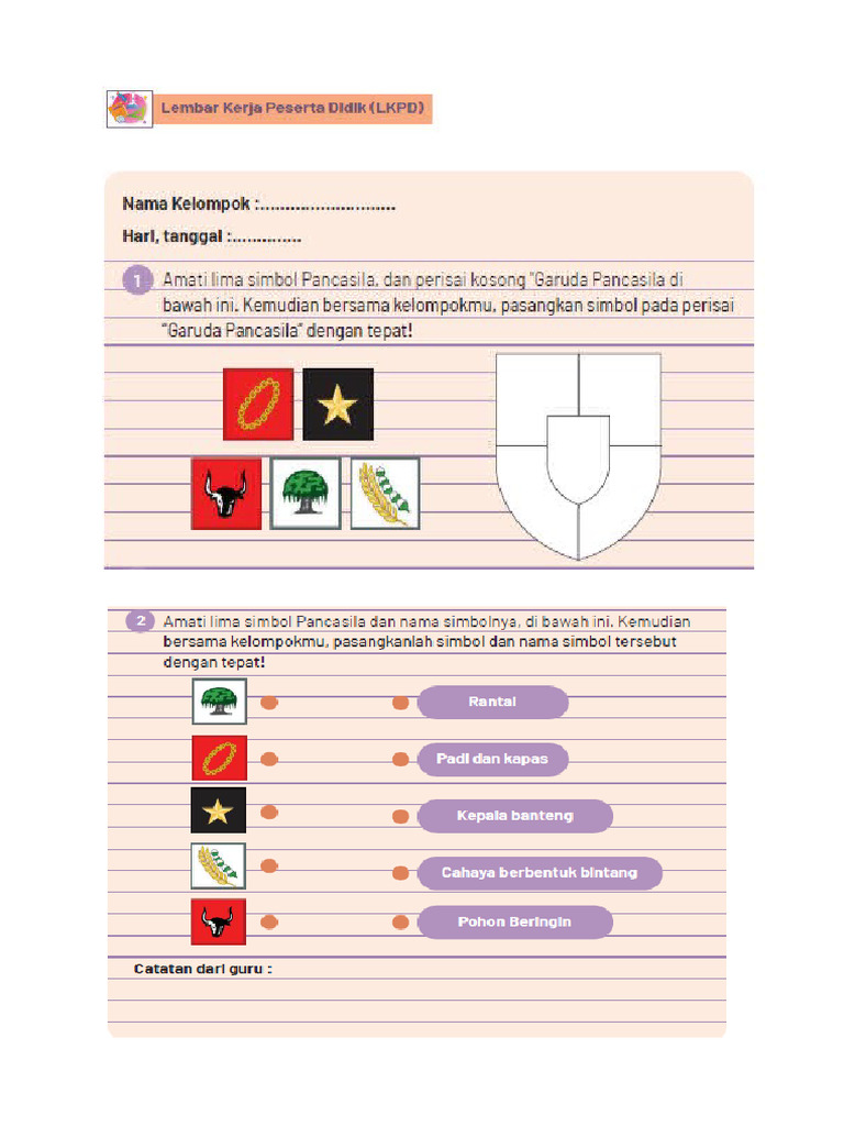 LKPD Simbol Pancasila | PDF
