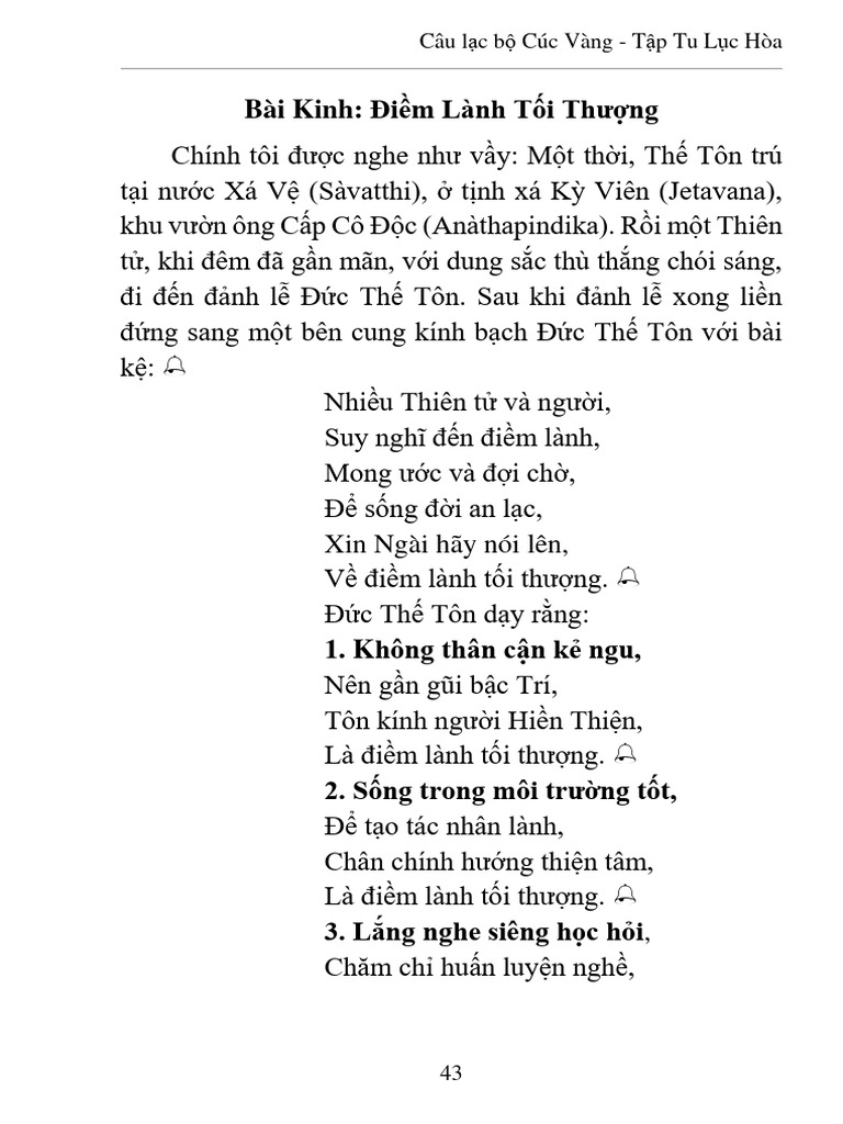 Bài Kinh | PDF