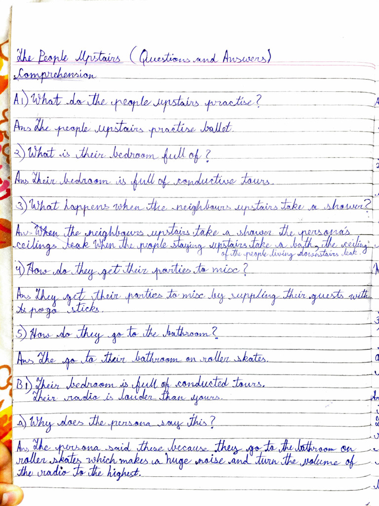 The People Upstairs Questions Answers | PDF
