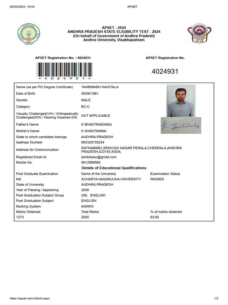 Apset Tambi Sir | PDF