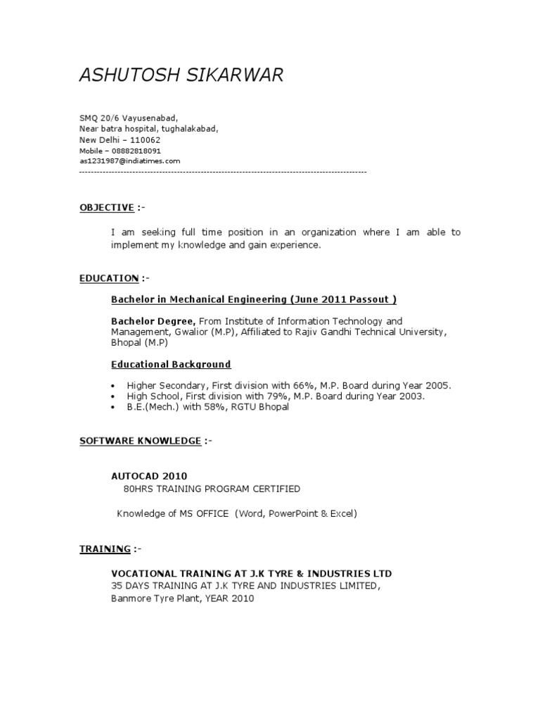 Ashu Resume 1 | PDF