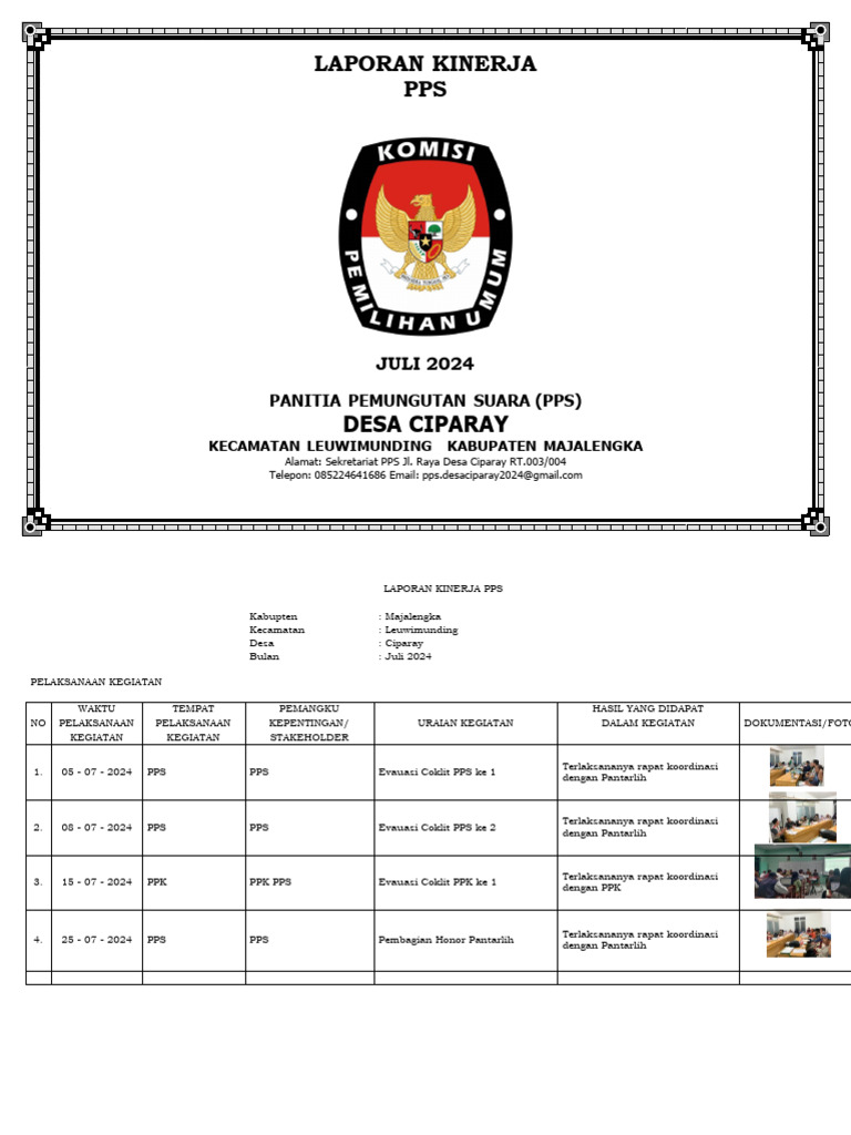 PPS Desa Ciparay - Juli 2024 | PDF
