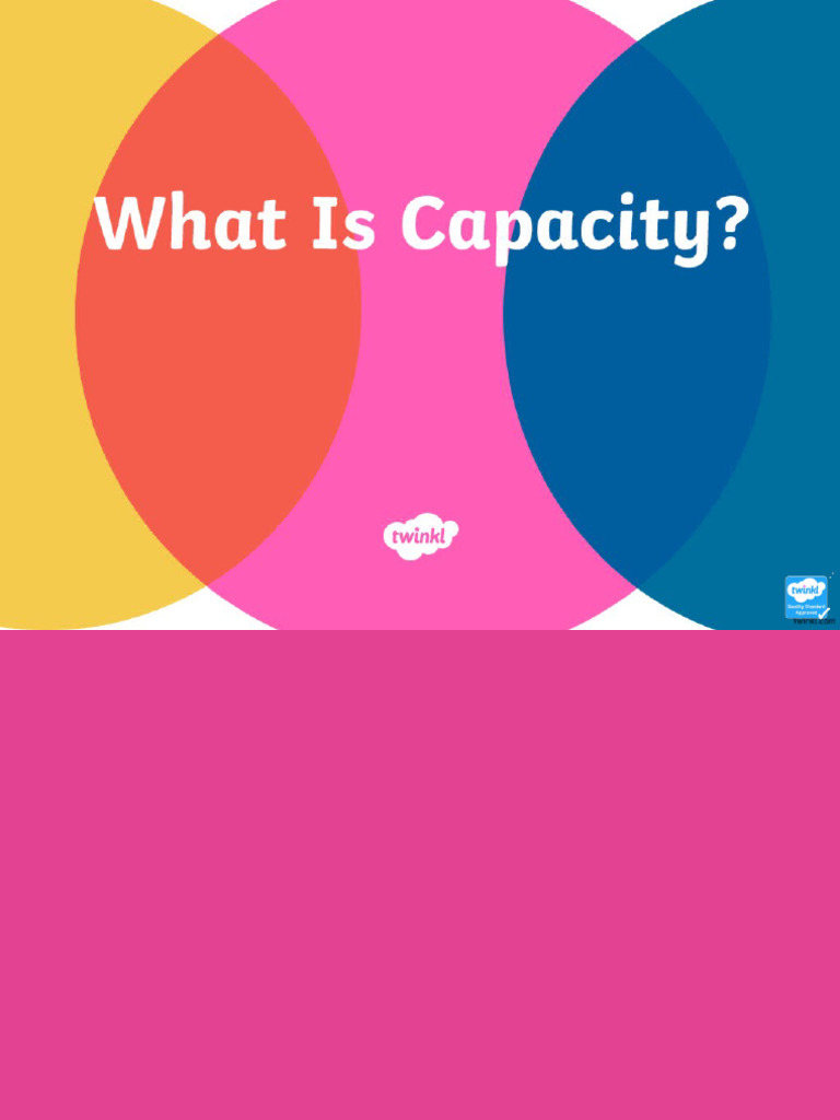 Understanding Capacity for Kids | PDF | Foreign Language Studies | Art