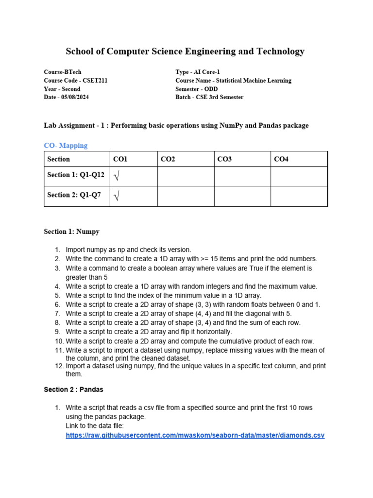 L1_Numpy-Pandas-S2 | PDF | Computer Programming | Computing