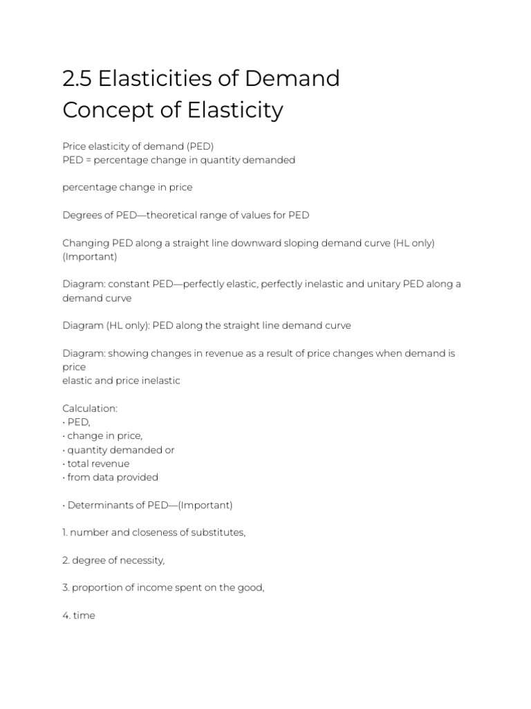 2.5 Elasticities of Demand | PDF | Demand | Price Elasticity Of Demand
