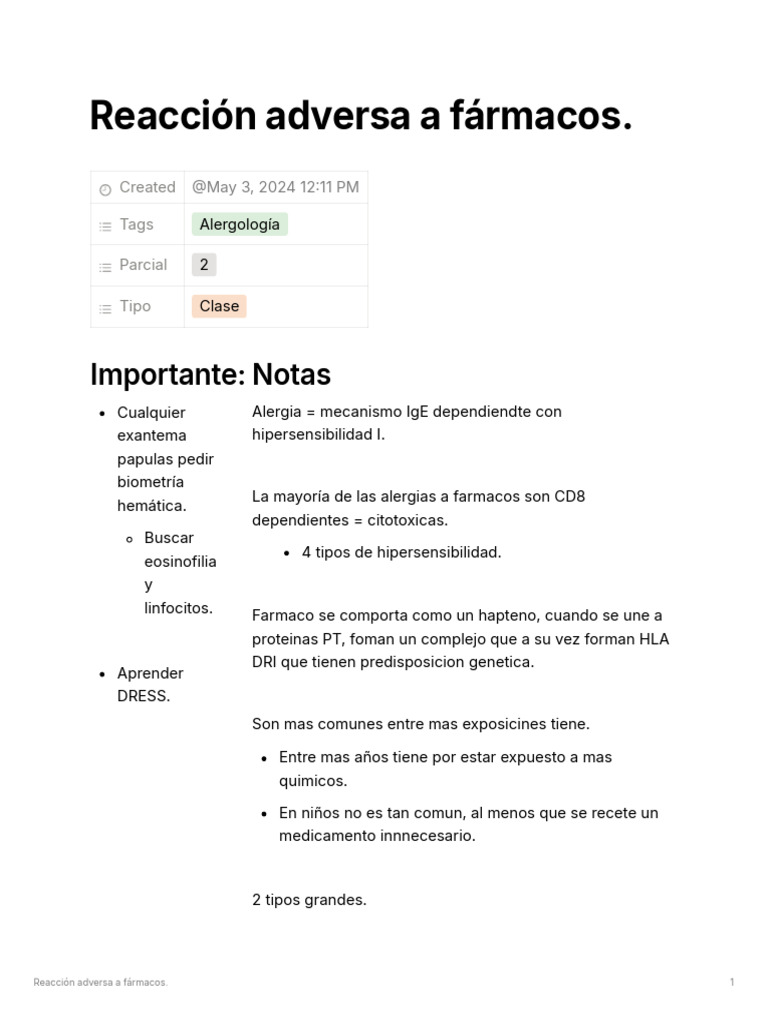 Reaccion Adversa A Farmacos | PDF | Droga anti-inflamatoria libre de ...