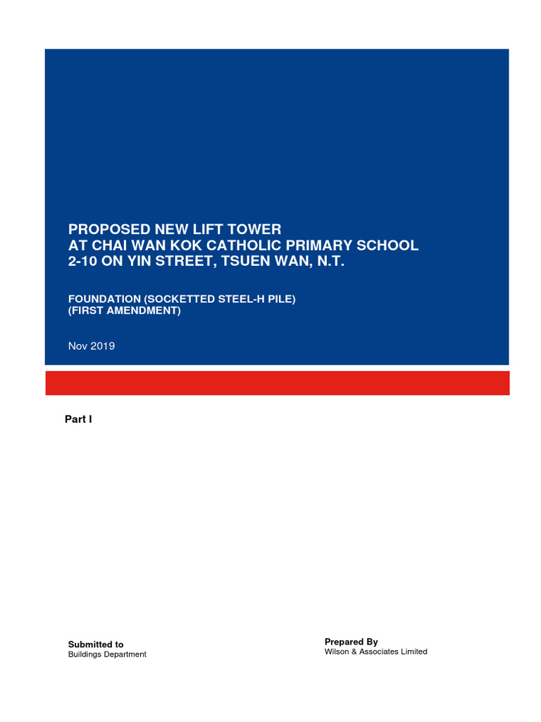 Lift Tower Foundation Design Report | PDF | Deep Foundation | Beam ...