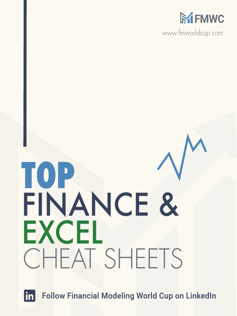 Top Finance & Excel Cheatsheets | PDF | Microsoft Excel | Software