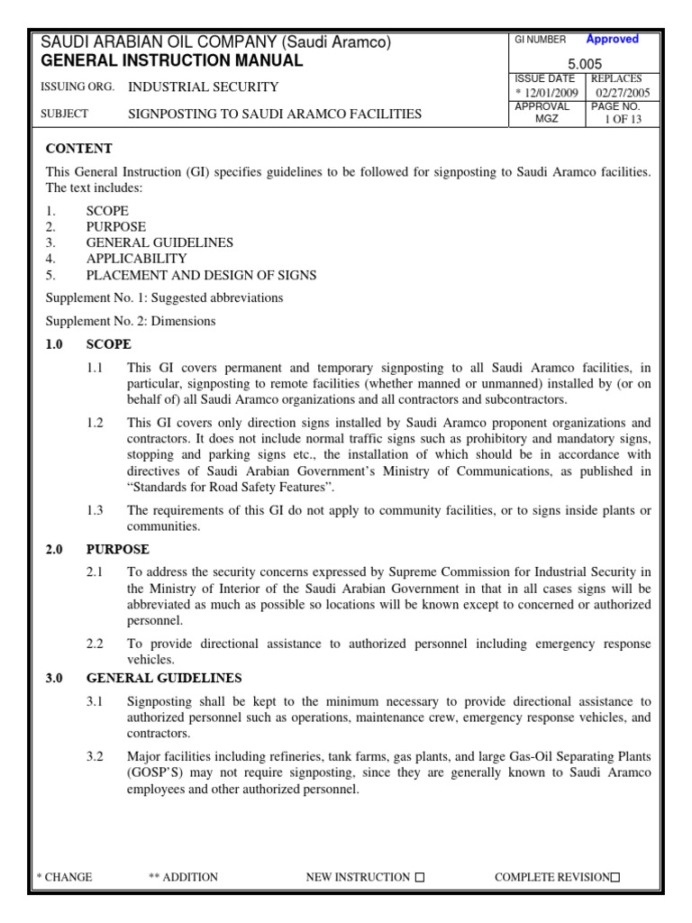 5.005 - Signposting To SA Facilities | PDF | Screw | Saudi Arabia