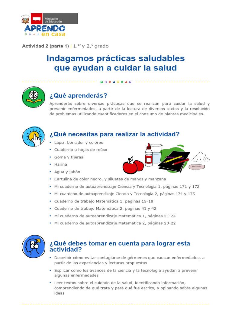 Exp3 Primaria 1y2 Exploramos Actividad2parte1 | PDF | Patógeno | Vacunas