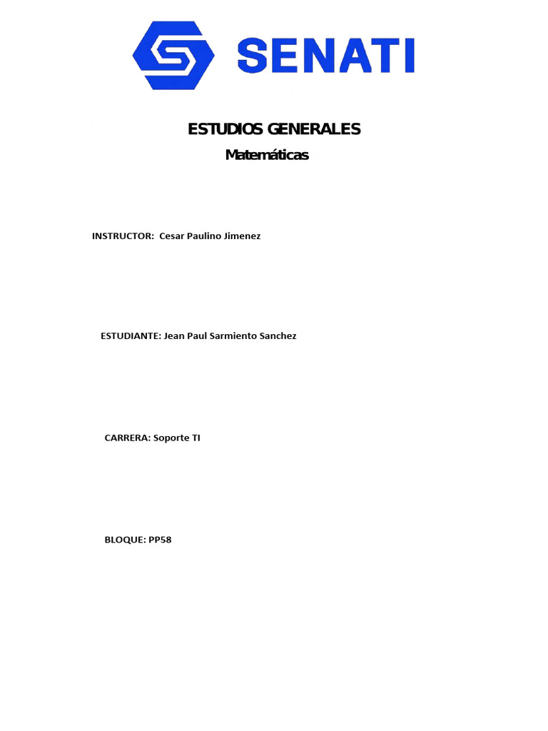 Entregable 3 Matematica | PDF