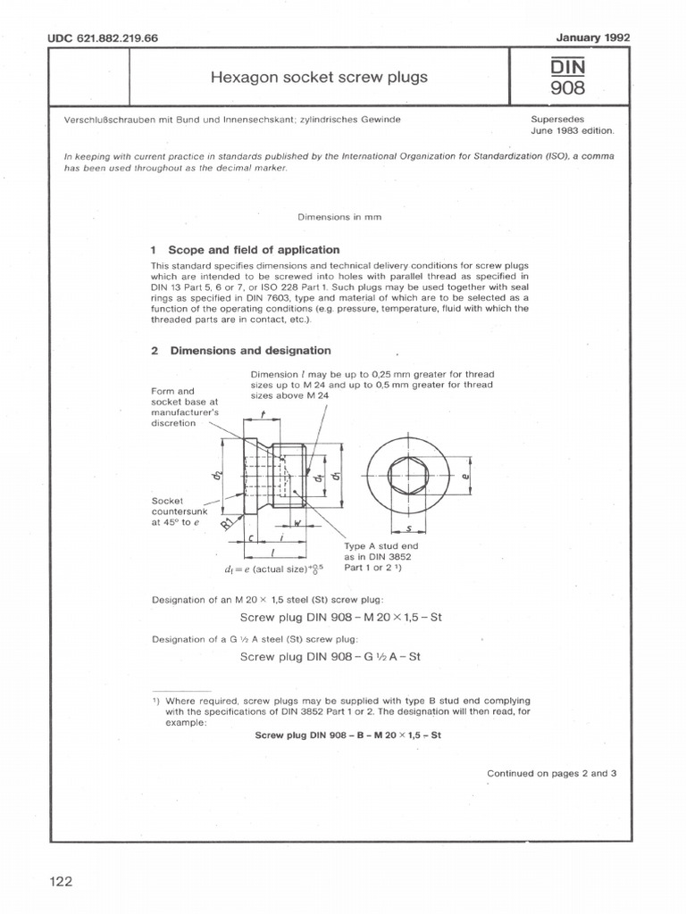 DIN-908 Cleaned | PDF