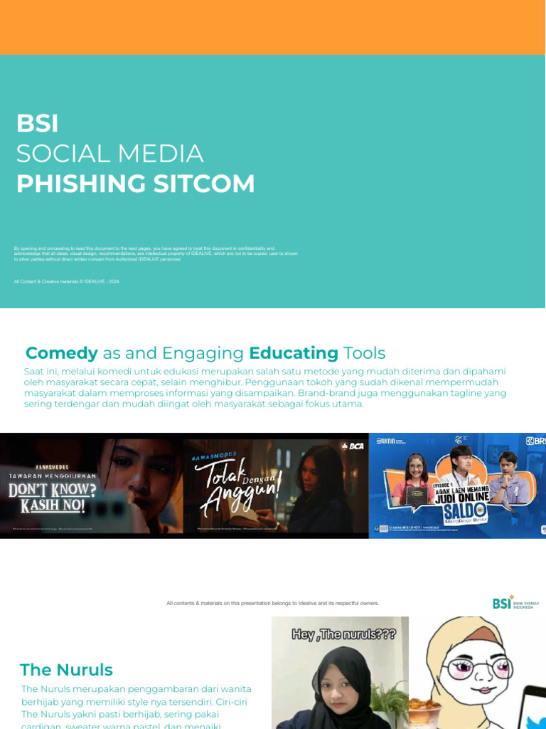 Bsi - Youtube Content - Phishing Sitcom | PDF