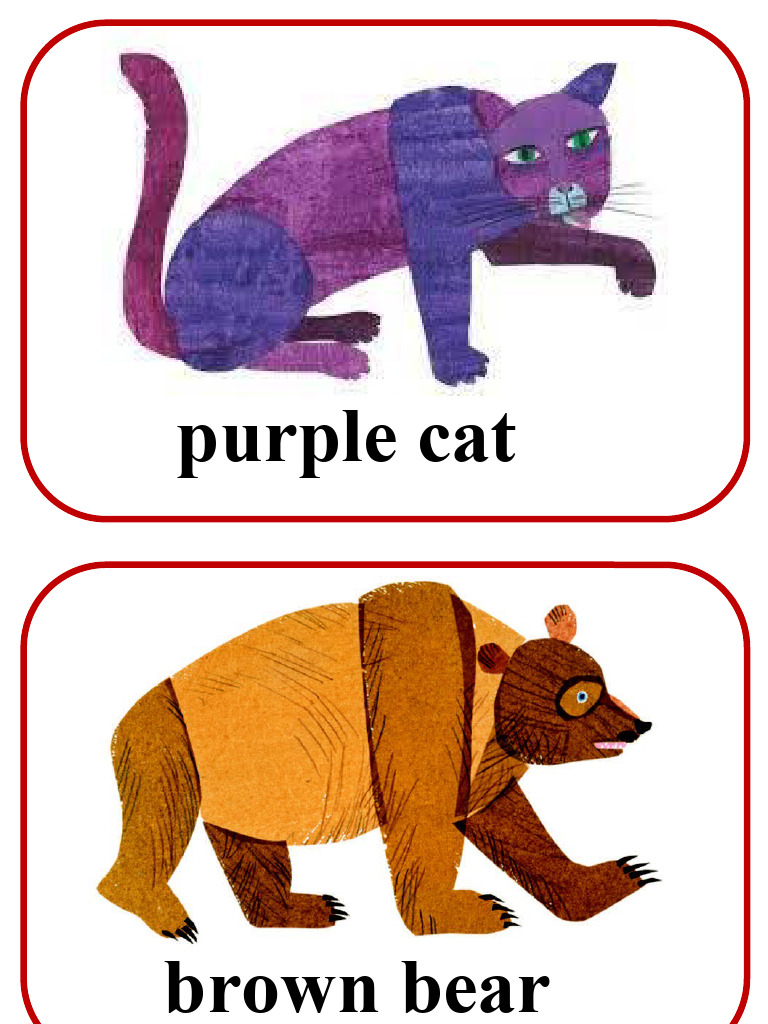 Brown Bear Flashcards | PDF