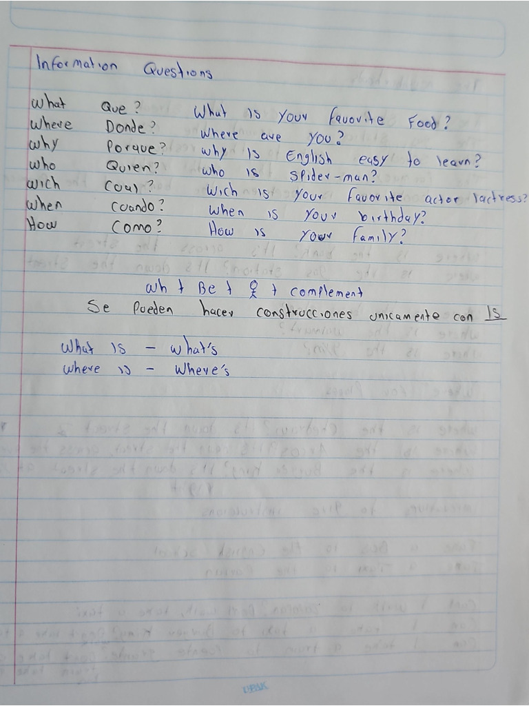 Information Questions | PDF