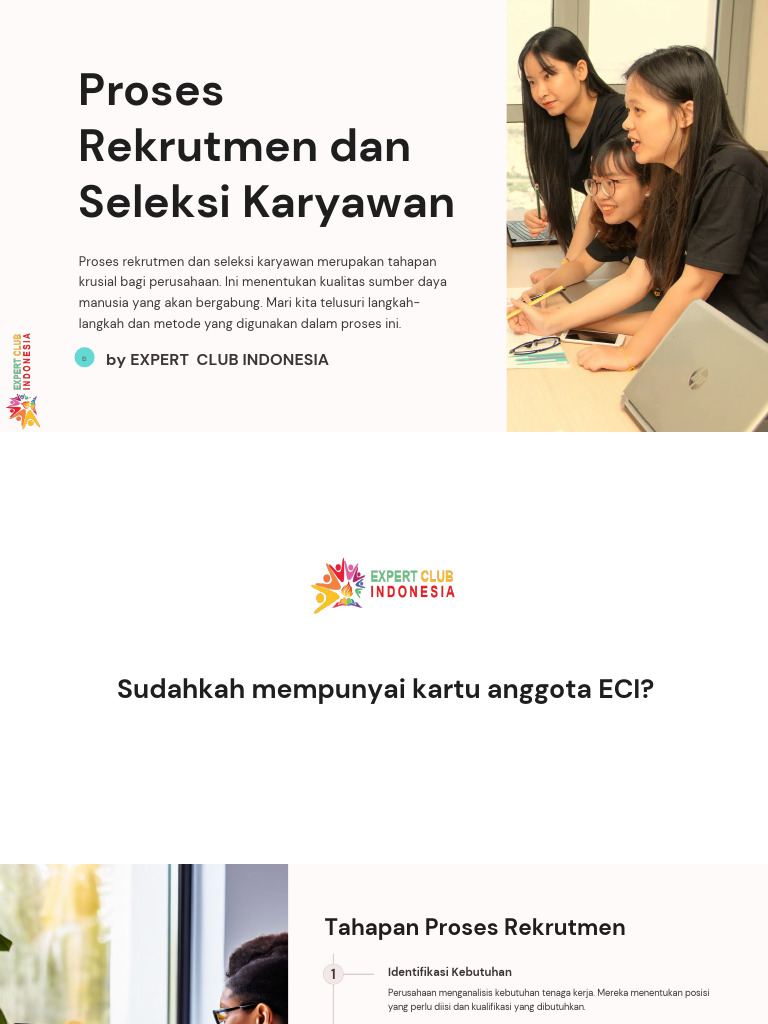 Modul Recruitment ECI - Overview | PDF