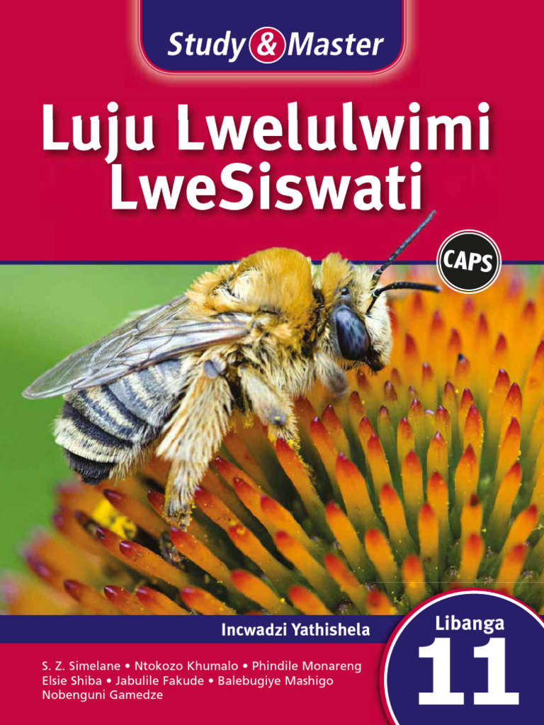 Study Master Luju Lwelulwimi LweSiswati Incwadzi Yatishela Libanga Le-11 9781316527696AR | PDF ...