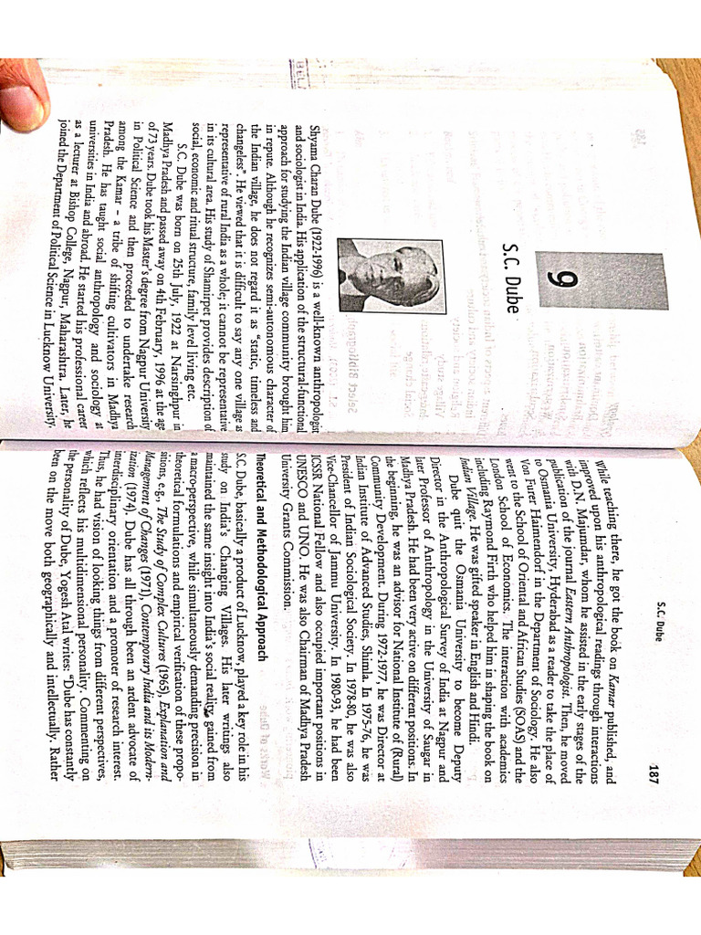 S C Dube | PDF