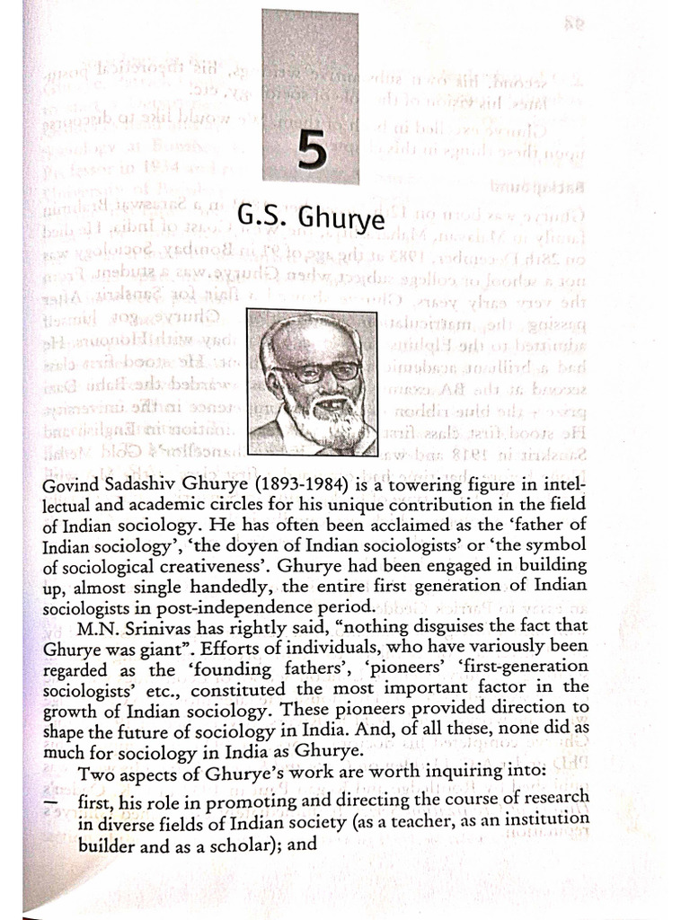 G S Ghurye | PDF