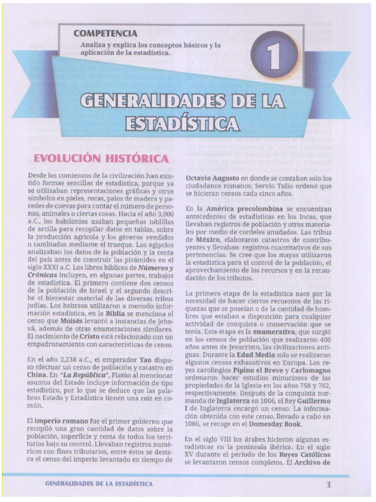 Libro Estadistica Cap 1 | PDF