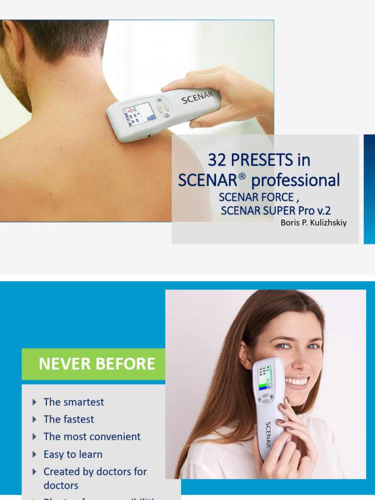 SCENAR Modes With Bio-Controlled Feedback. Factory Presets | PDF | Pain ...