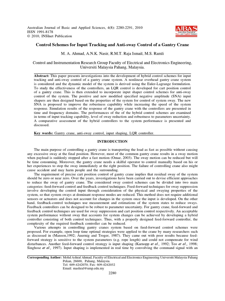 Control Schemes For Input Tracking and A | PDF | Control Theory | Feedback