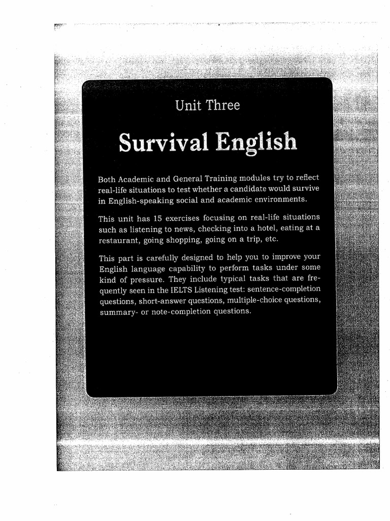 Survival English | PDF