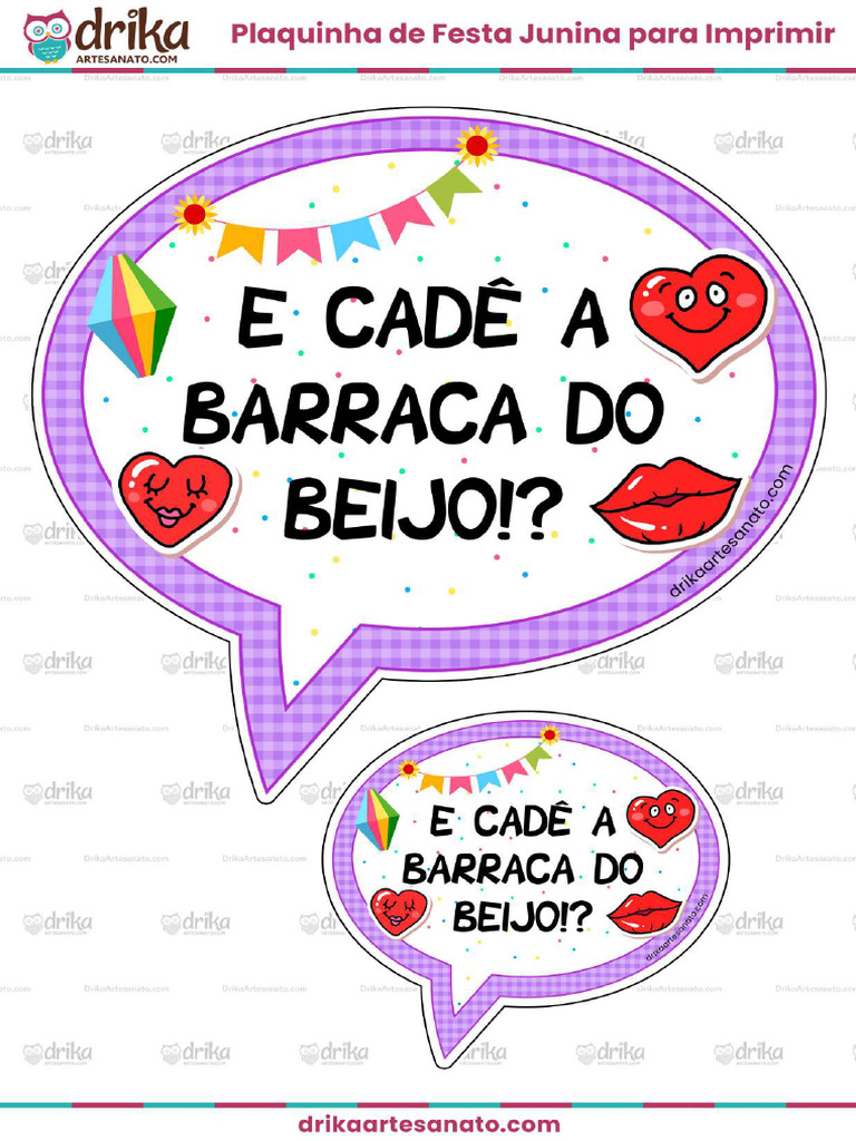 Plaquinha de Festa Junina para Imprimir m1 4 | PDF