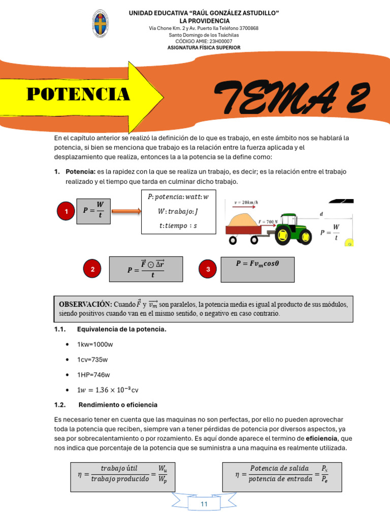TEMA 2-POTENCIA | PDF | Motores | Ingeniería mecánica