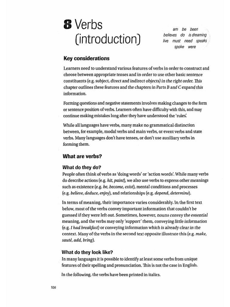 Verbs | PDF