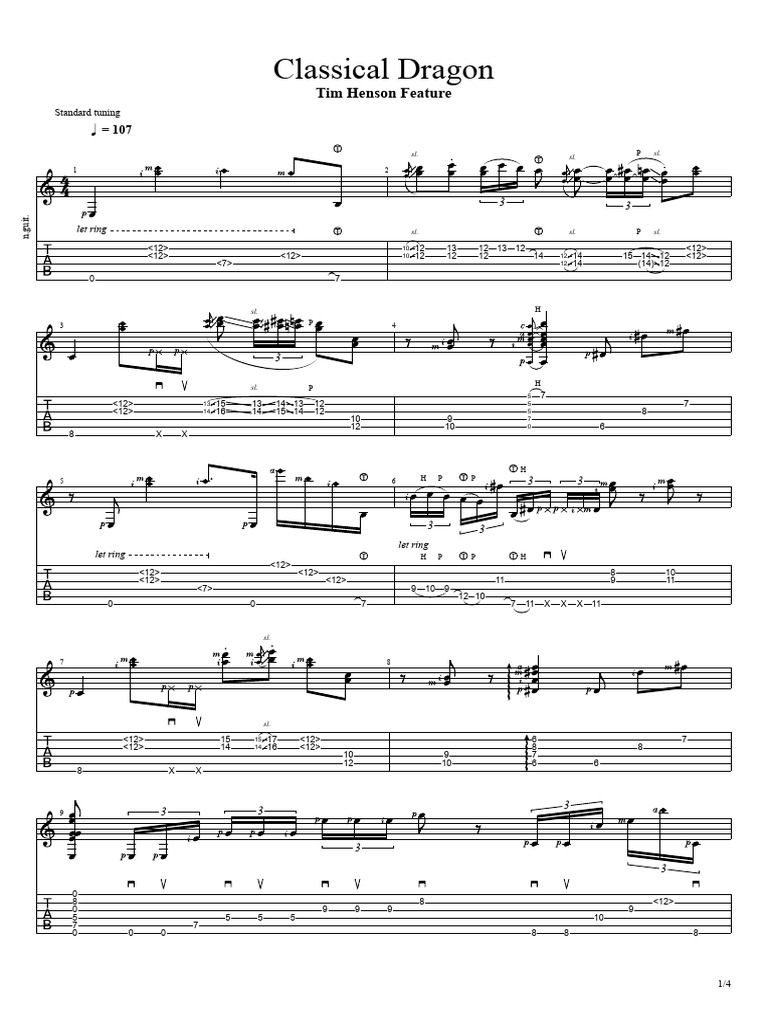 Classical Dragon - Tim Henson's Part | PDF