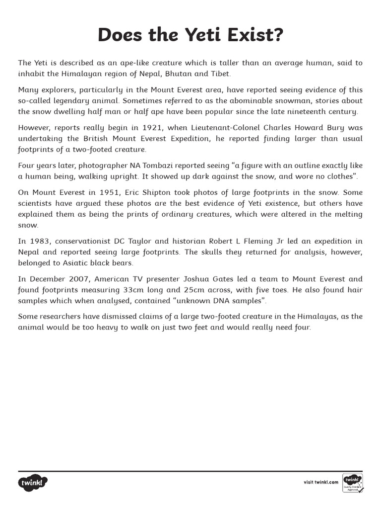 t2-e-3059-does-the-yeti-exist-activity-sheet_ver_1 | PDF