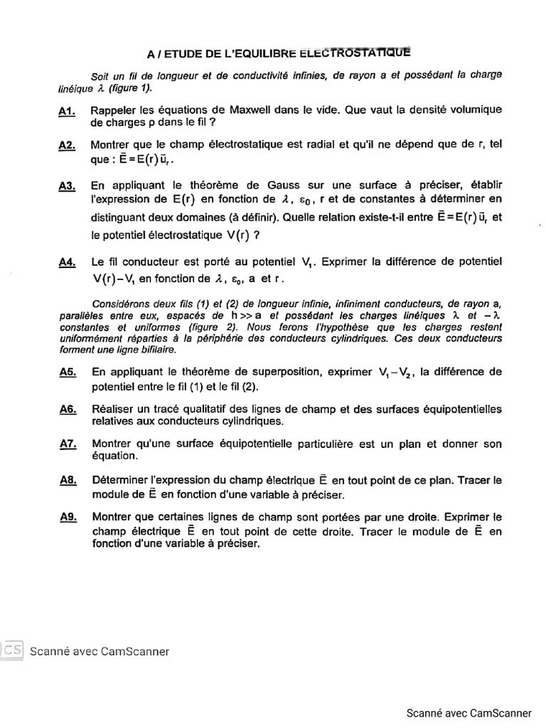 problm j d electrostatiq | PDF