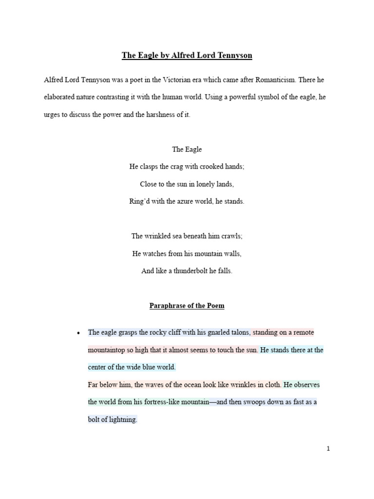 The Eagle | PDF | Romanticism | Victorian Literature