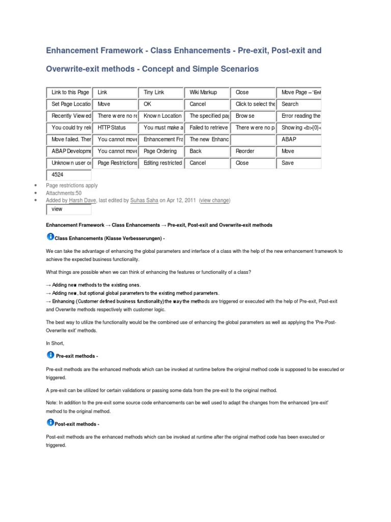 Enhancement Framework For A Class | Download Free PDF | Parameter (Computer Programming ...