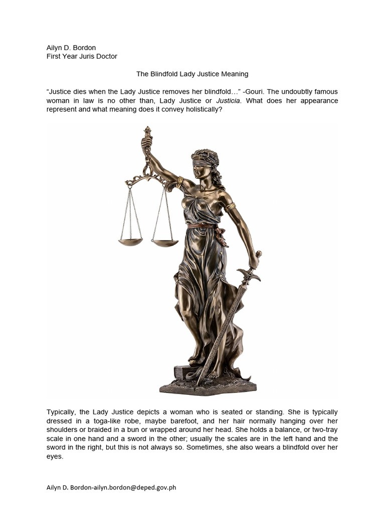 Lady Justice | PDF | Justice | Crime & Violence