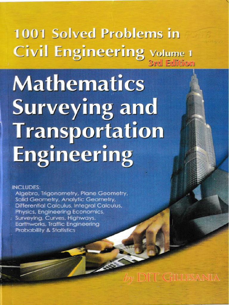 (ANSWER KEY COPY) 1001 Solved Problems in Civil Engineering 3rd Edition ...