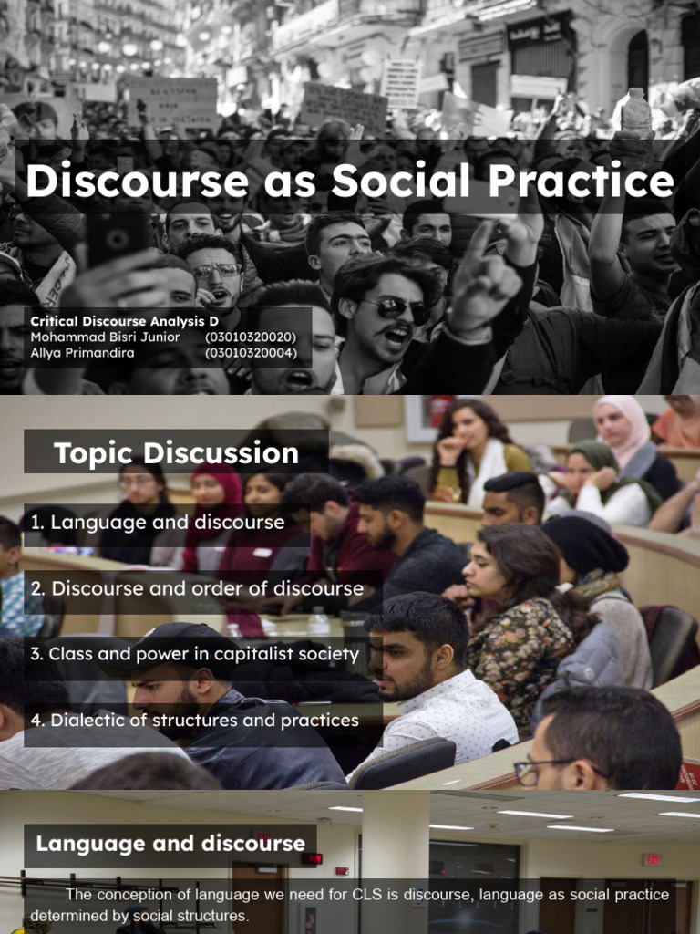 Discourse As Social Practice | PDF | Capitalism | Discourse