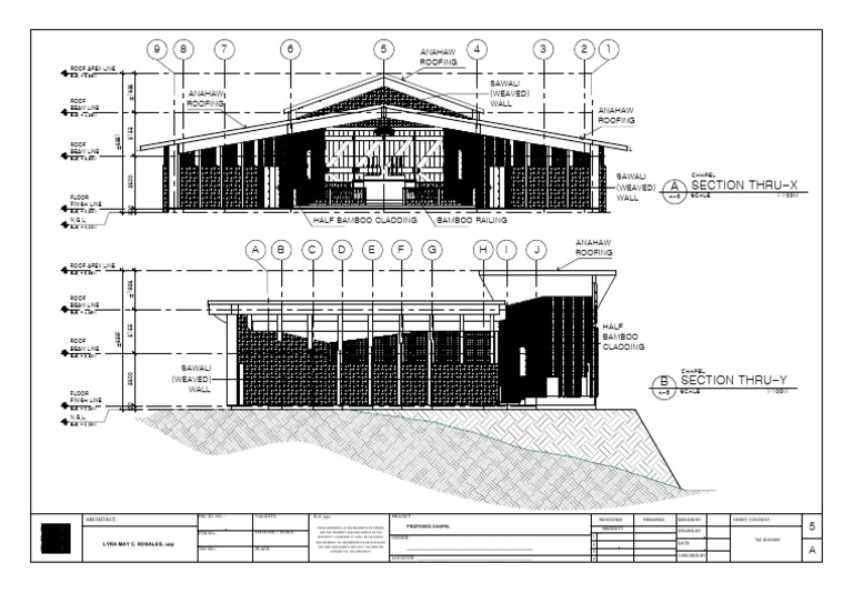A Section Thru-X: Anaha Roofing | PDF