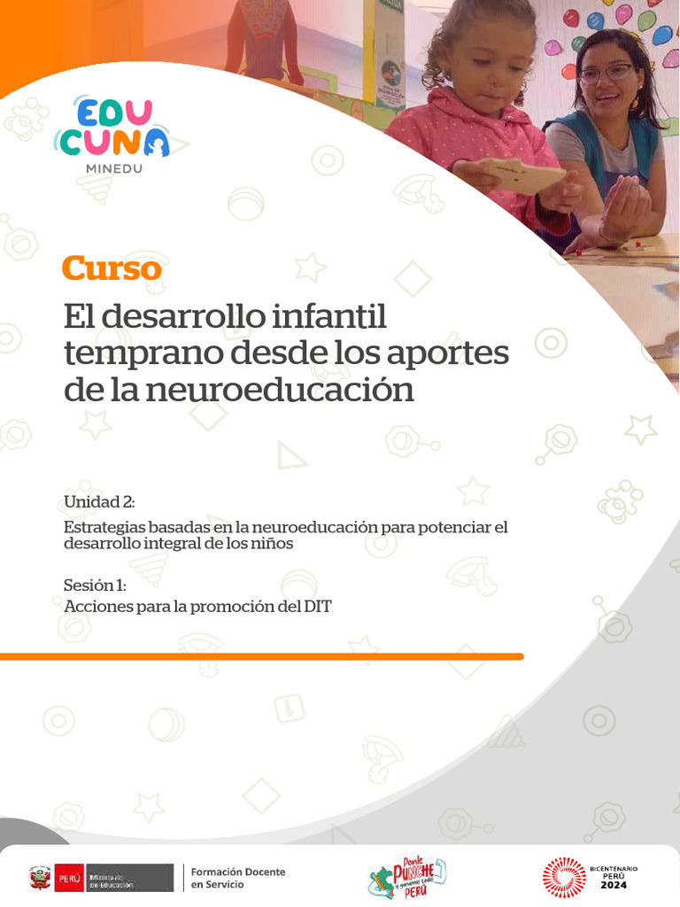 Fascículo U2S1 - El Desarrollo Infantil Temprano (1) | PDF | Memoria | Atención