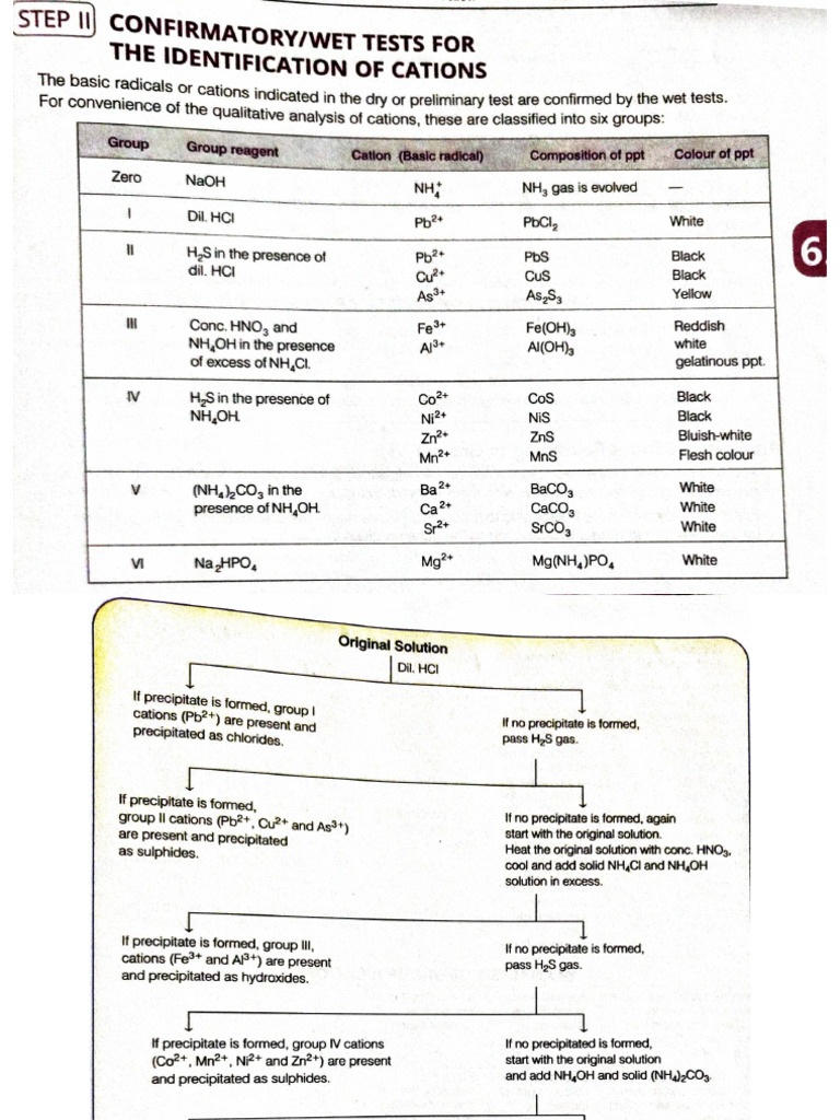 Cation Test | PDF