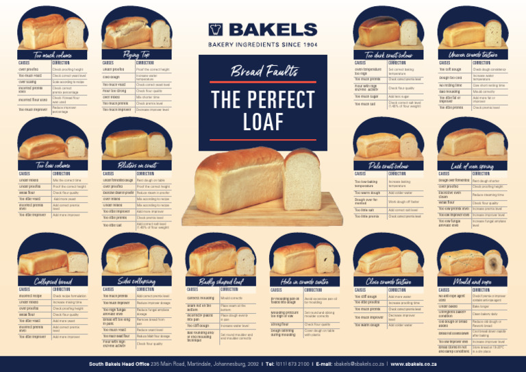 Bakels A4 Bread-Faults Poster May2022 | PDF | Breads | Cuisine