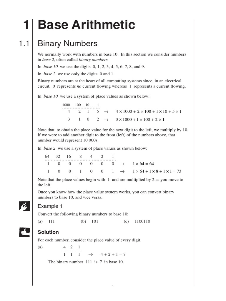 Binary Arithmetic Practice Exercises | PDF | Subtraction | Decimal